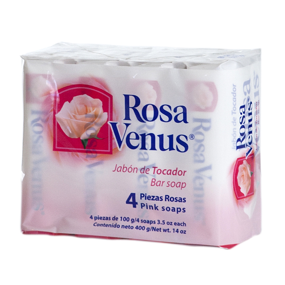 ROSA VENUS JABON X 4 ROSADO 100GRS. – Lagos Distribuidores