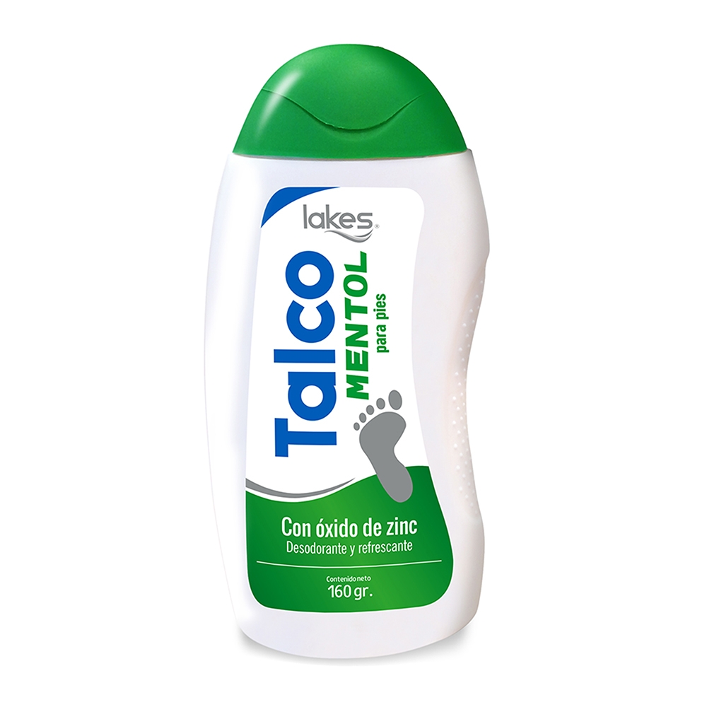 LAKES TALCO PARA PIES MENTOL 160 GRS – Lagos Distribuidores
