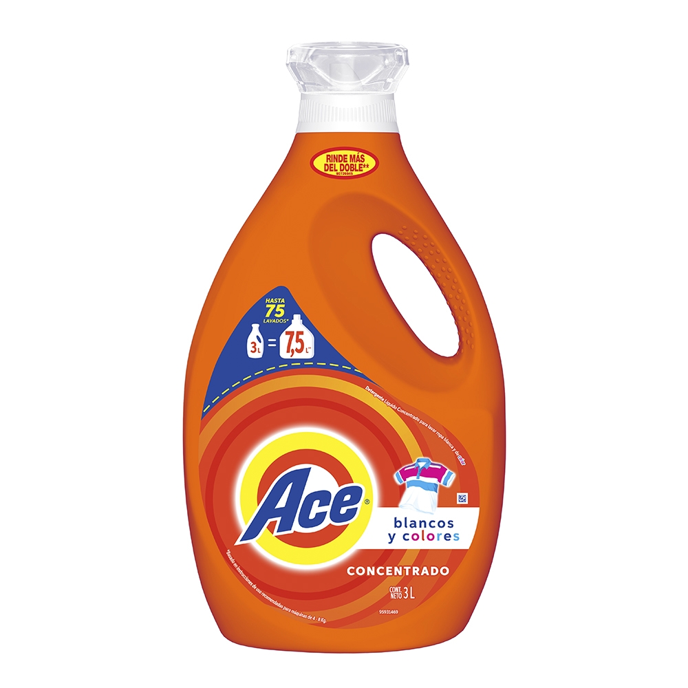 ACE DETERGENTE LIQUIDO 3 LT – Lagos Distribuidores