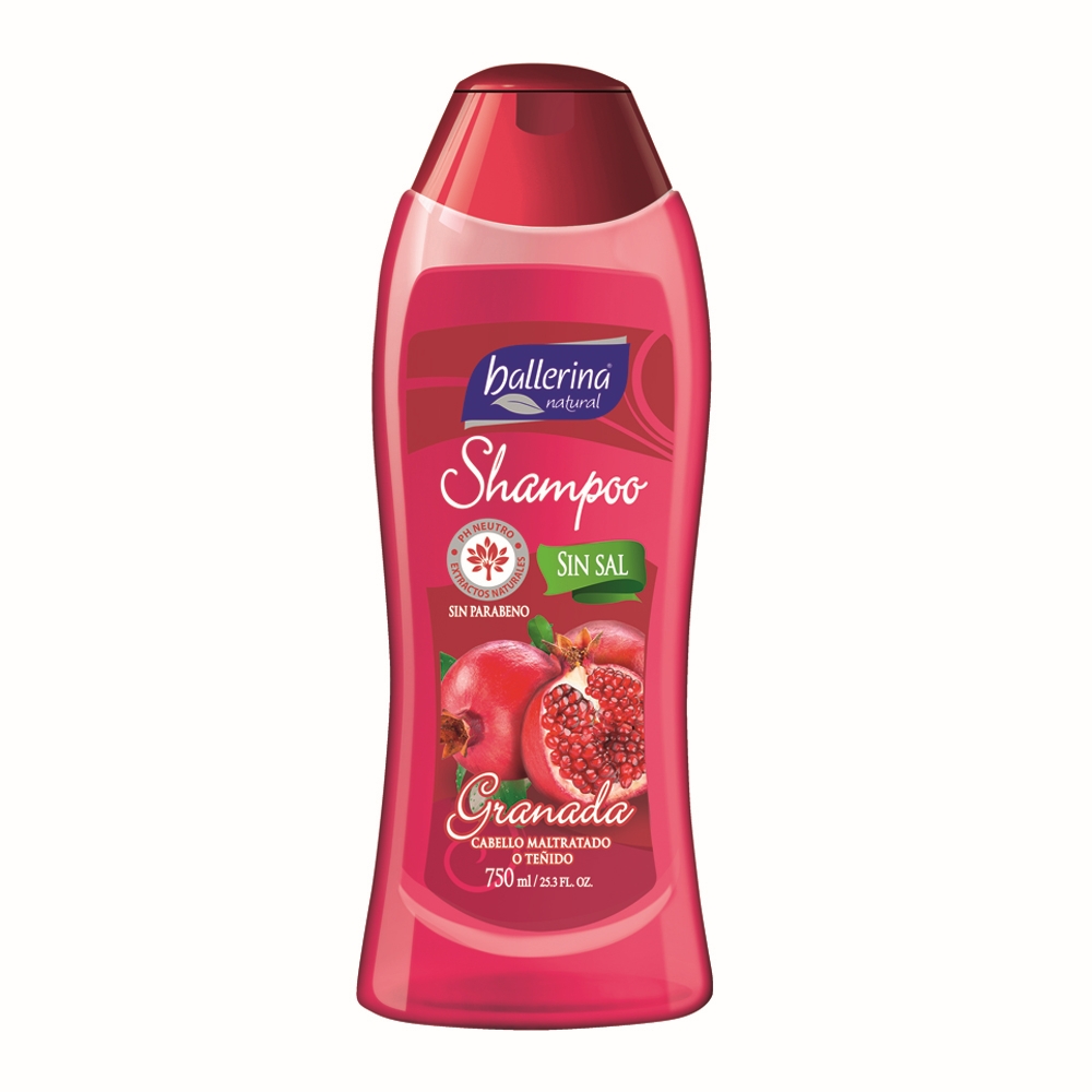 BALLERINA SHAMPOO FRASCO GRANADA SIN SAL 750ML – Lagos Distribuidores